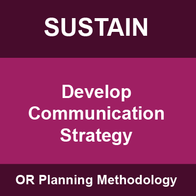 [Sustain] [OR] [P3-S2] Crafting Communication for Operational Resilience: A Roadmap for Success